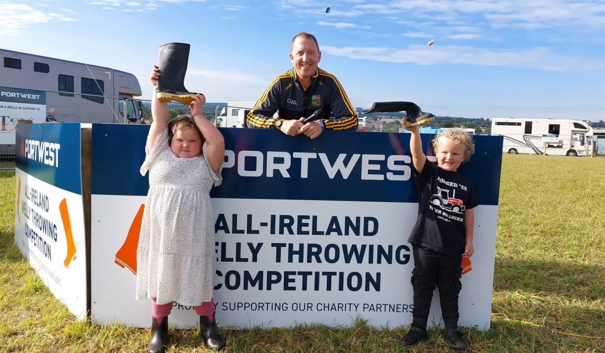 Portwest’s welly throwing competition takes place at the Ploughing ...