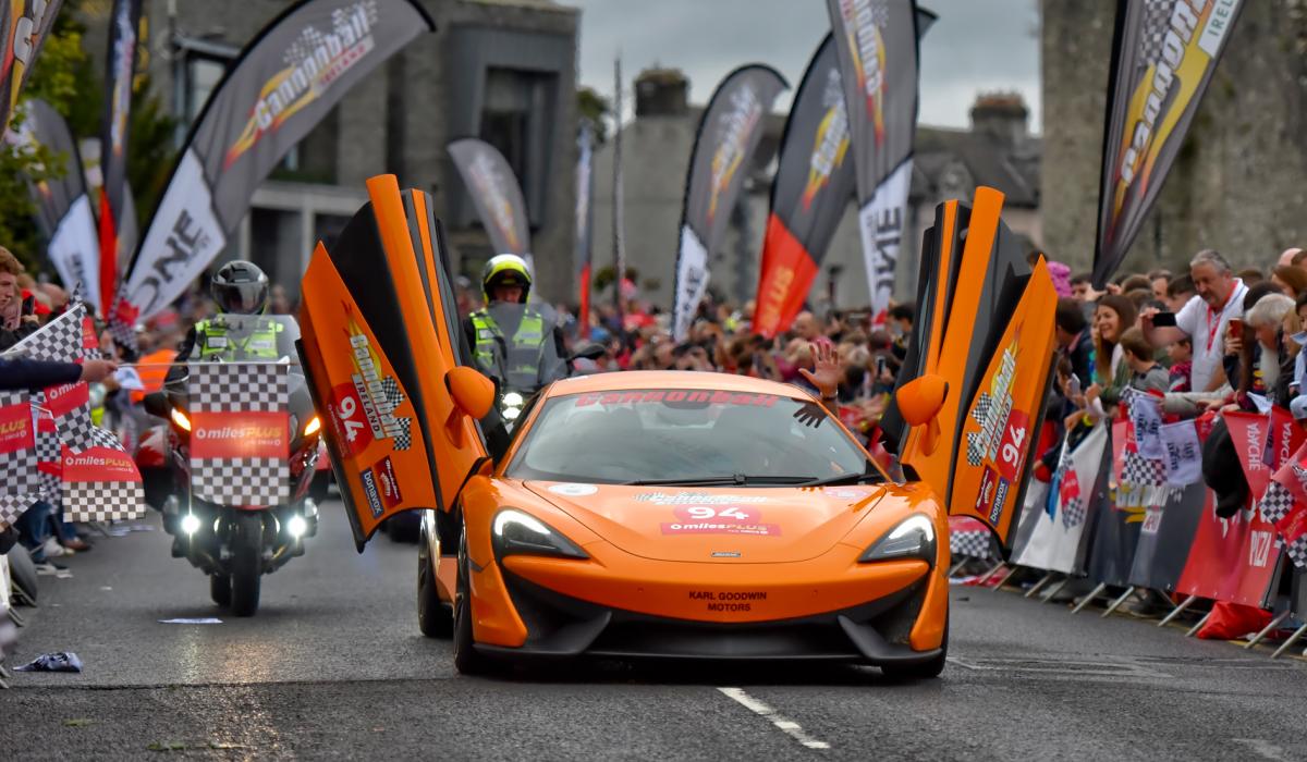 Crowds gather in Ballina to welcome the Cannonball super cars - Mayo Live