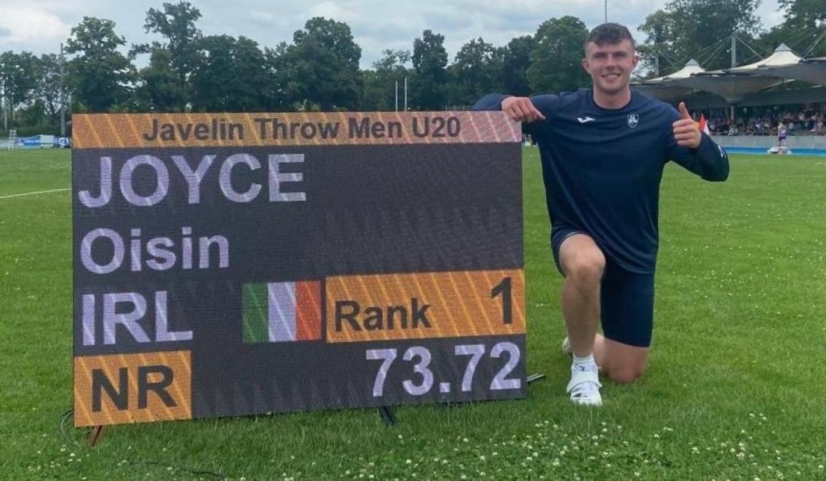 Oisín Joyce from Ballinrobe breaks Irish javelin record - Mayo Live