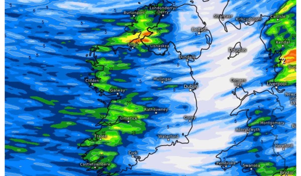 Met Éireann warns of heavy rain and even spot flooding in washout ...
