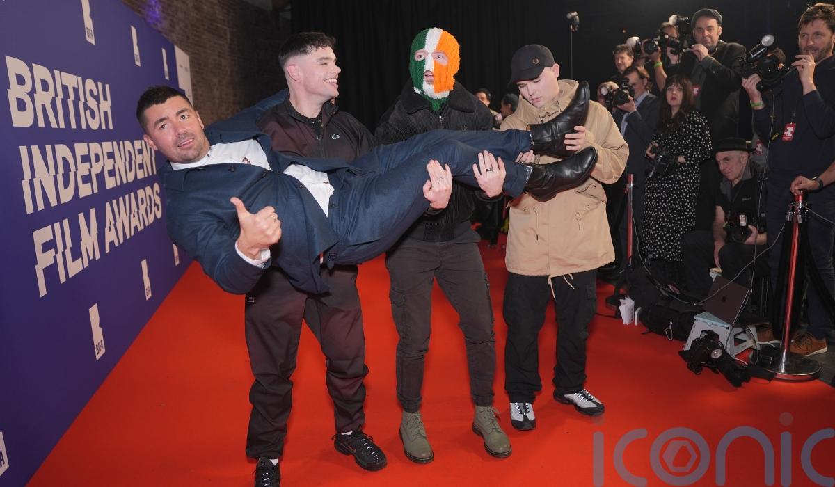 Film about Irish rap trio Kneecap wins seven gongs at British ...