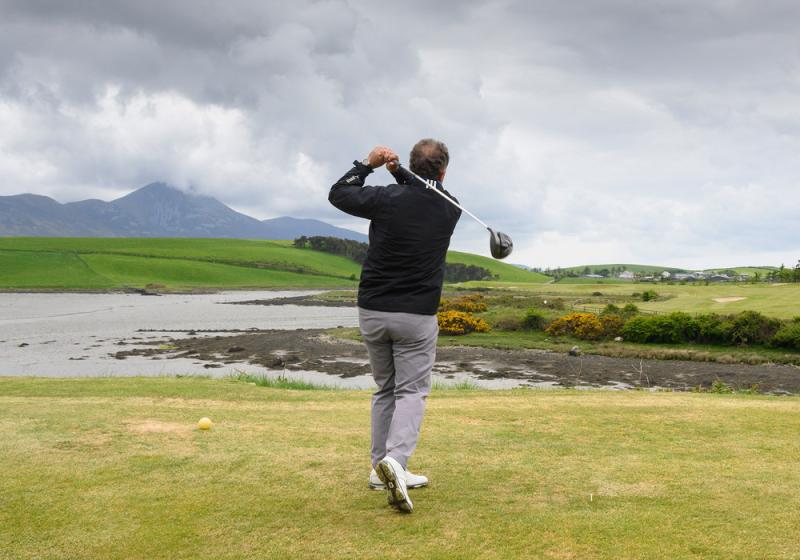Halpin tees off in Westport as golf returns - Mayo Live